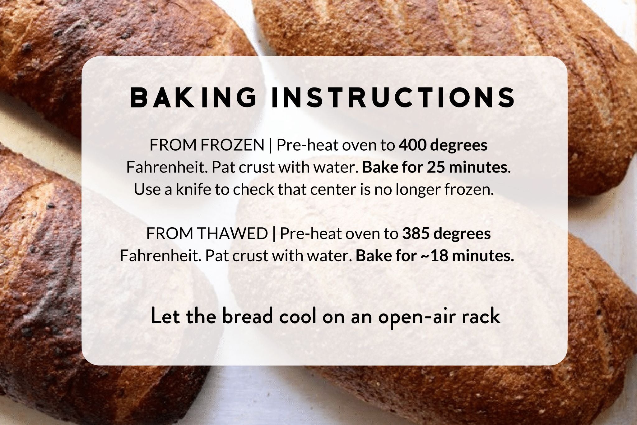Hearth Bread Baking Instructions – Community Grains